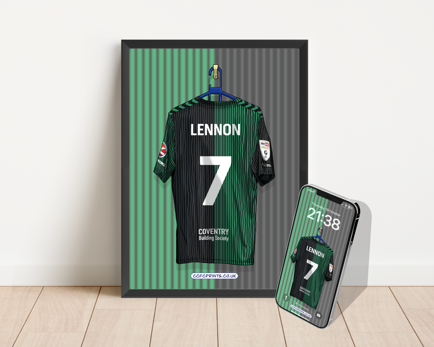 Personalised CCFC 23-24 third shirt - add any name & number – CCFC Prints